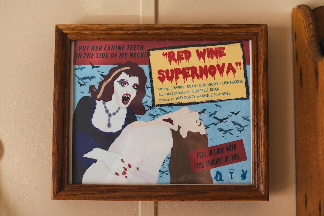 Red Wine Supernova Chappell Roan Vampire Movie Poster Print | 10x8 Art ...