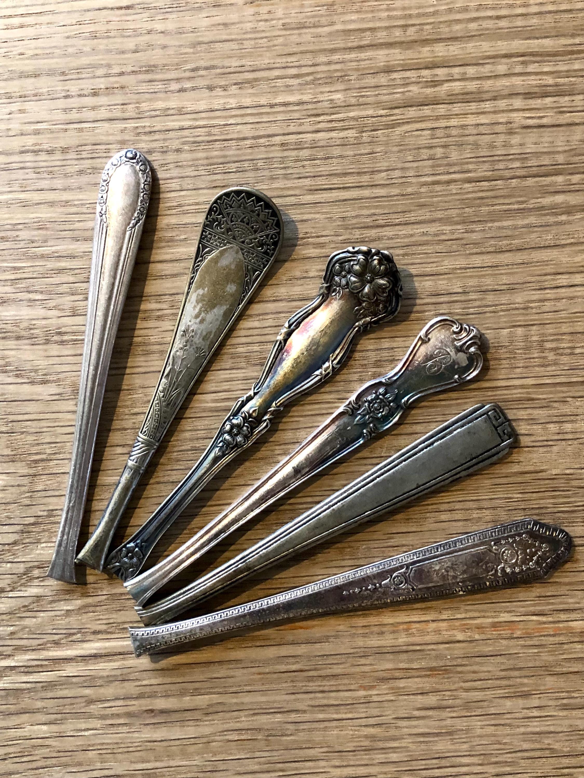 Silver Spoon Handles for Spoon Rings Silverware Spoon Ends Crafting ...