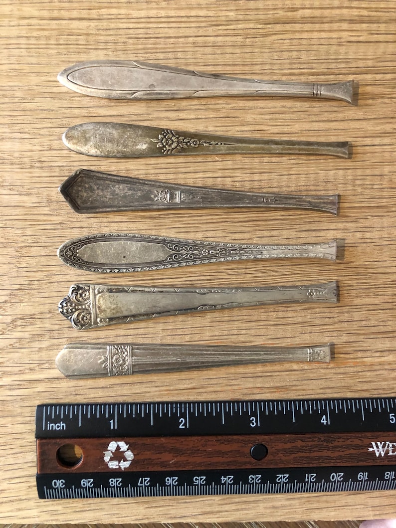 Silver Spoon Handles for Spoon Rings Silverware Spoon Ends Crafting ...