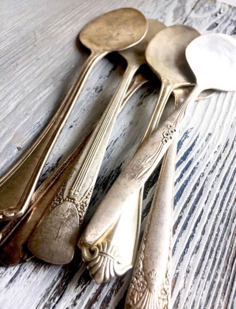 Flattened Spoons for Crafting, Silver Flat Spoons, Spoons for Crafting ...