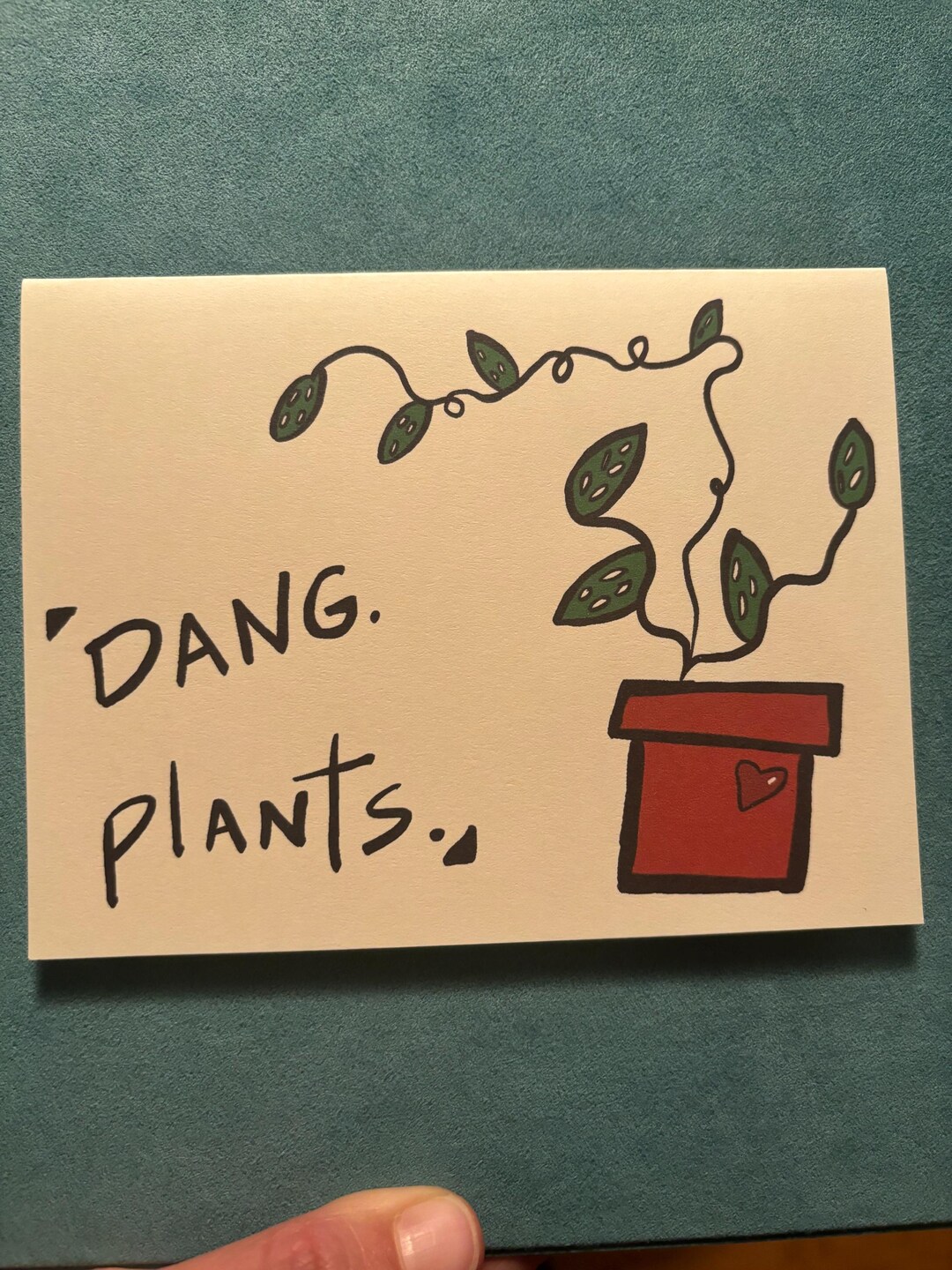 Plants, Dang, Greeting Cards, Blank - Etsy