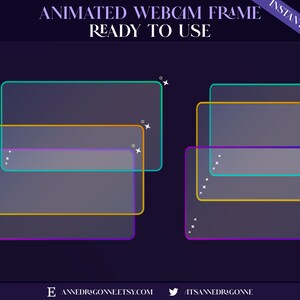 Soft Frame for Webcam Overlay Animated Webcam Border Webcam Frame ...