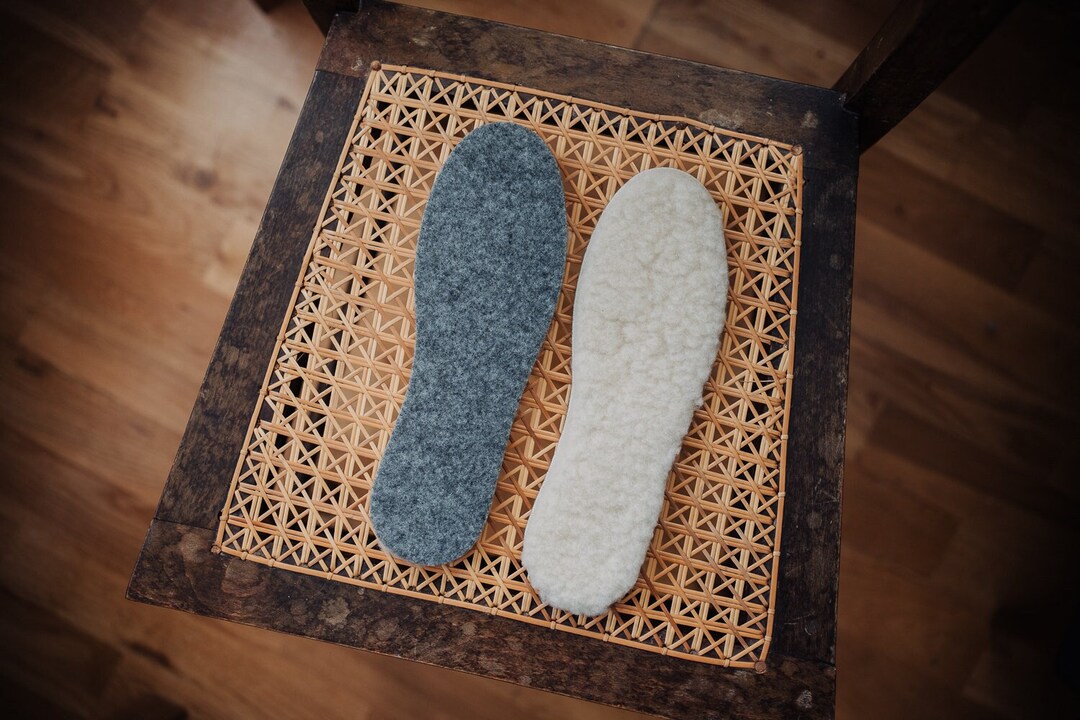100% Wool Insole With Felt Sheep Wool Shoe Insole Inner Sole Winter ...