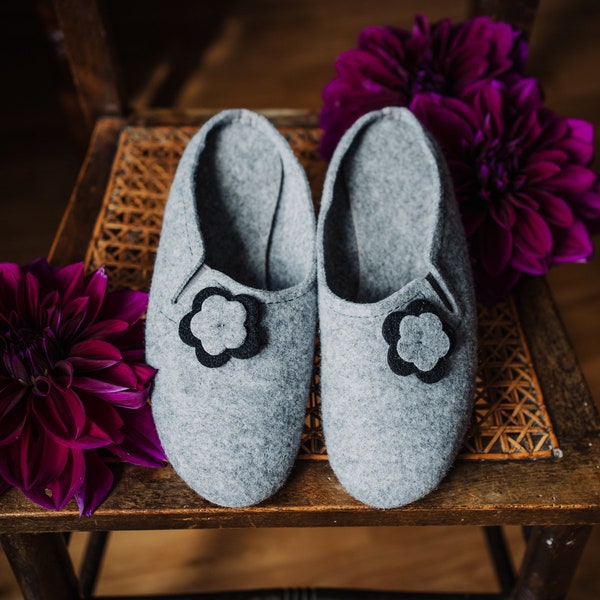 Felt Slippers - Etsy