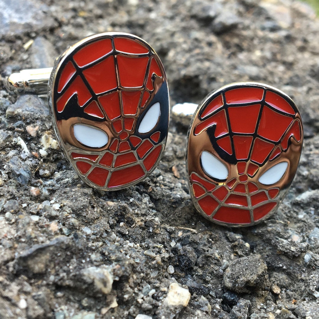 Spider-man Superhero Cufflinks - Etsy
