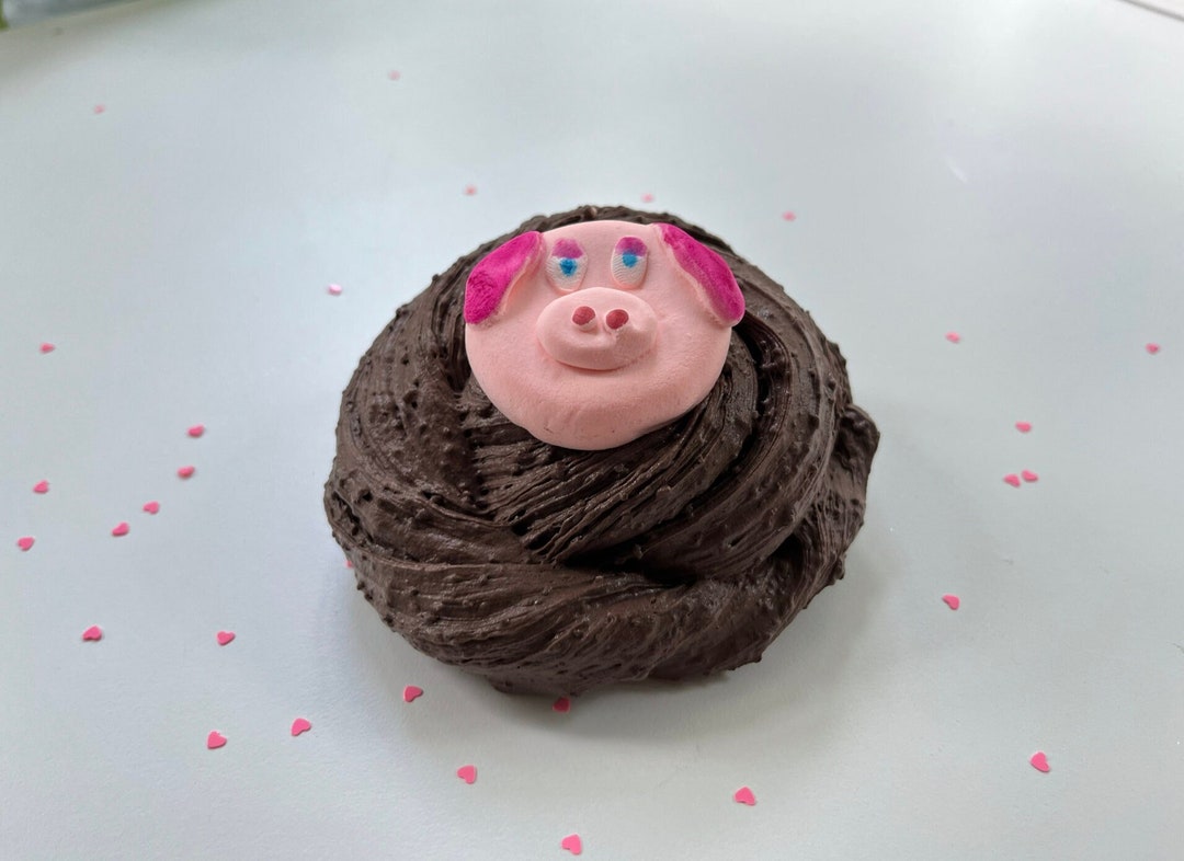 PIGGY IN MUD Slime Scented N0 Borax Dly Clay Crunchy Slime - Etsy