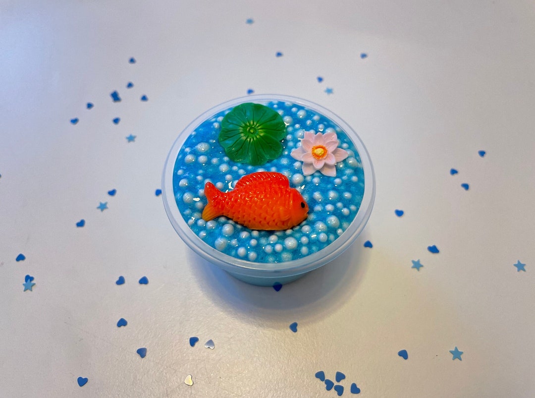 Koi Pond Slime, Scented, Crunchy, Gift, for Kids, Present, Diy Slime - Etsy