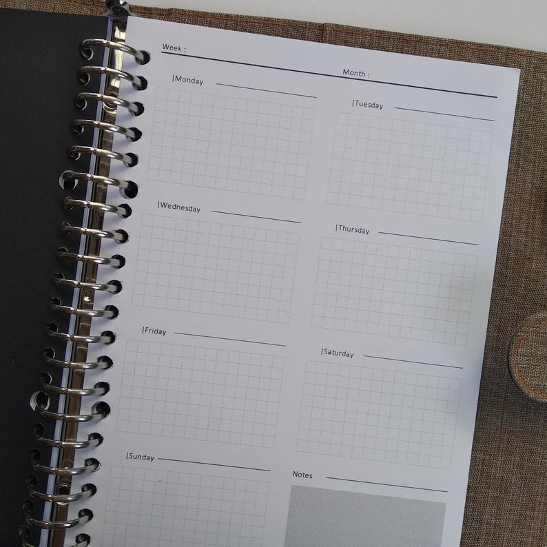 Weekly Planner Printable Weekly Planner Template A5 A4 B5 - Etsy