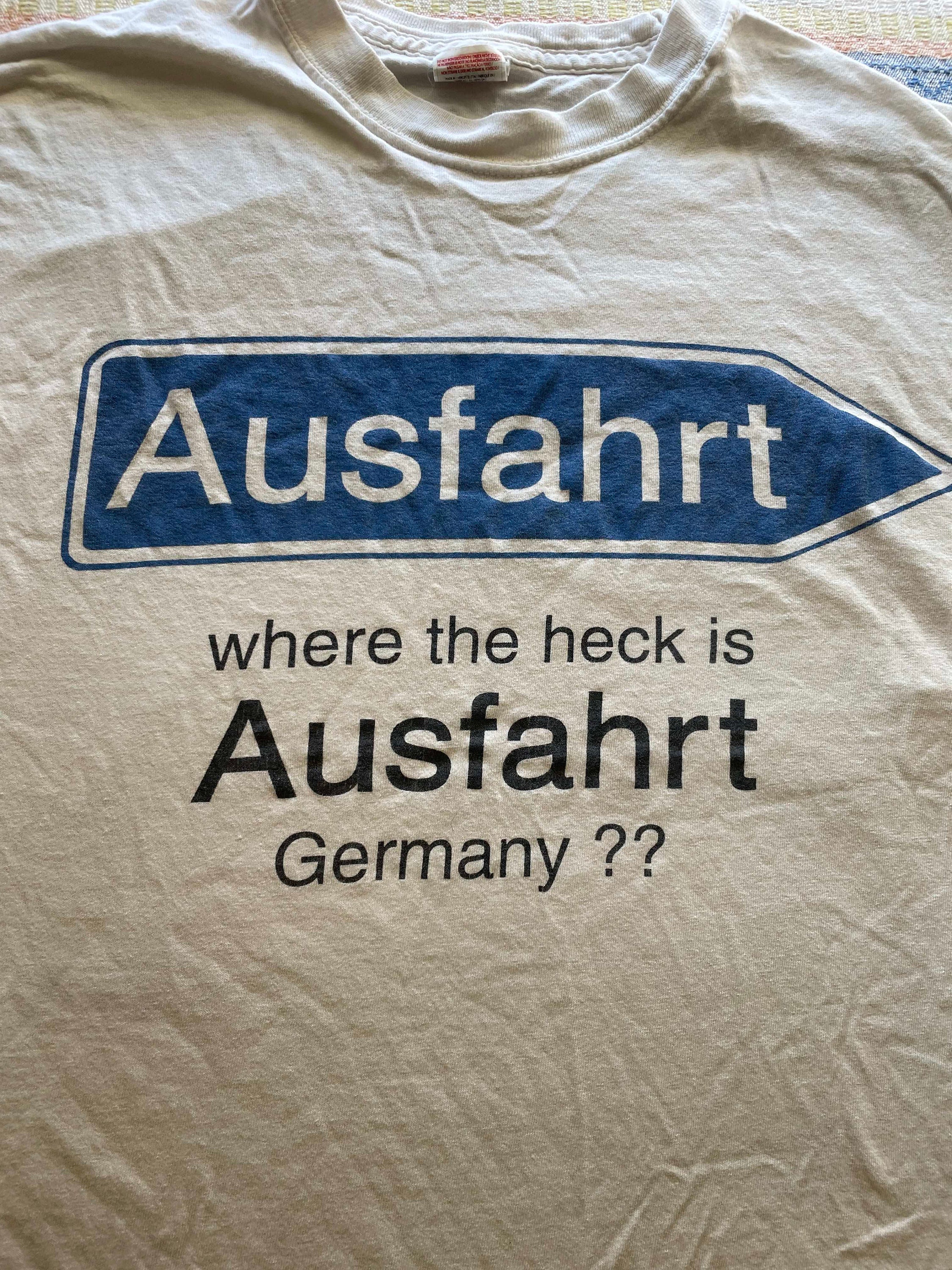 90s Ausfahrt Germany T-shirt - Etsy