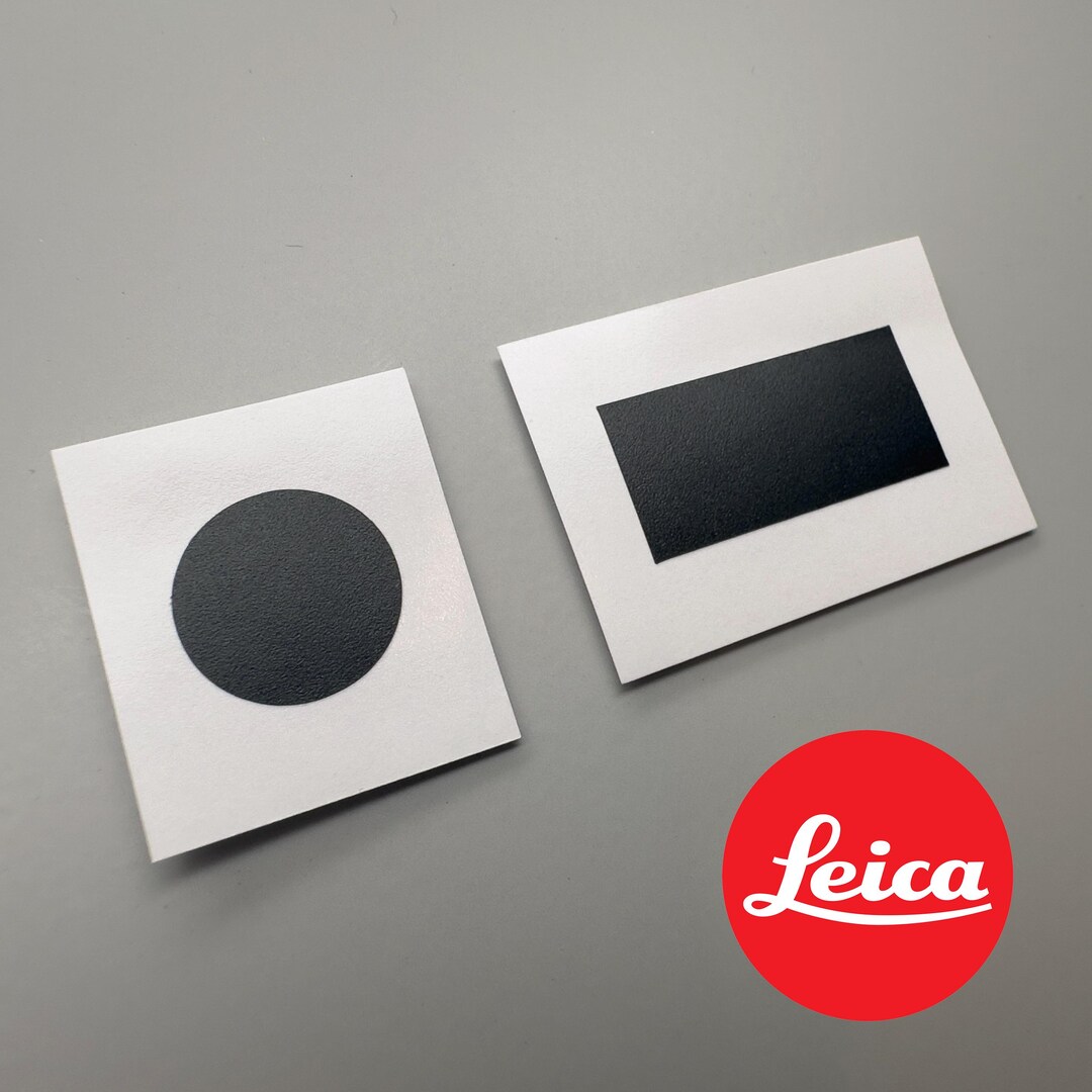 Leica M6 Vinyl Cover up Set – Black Dot & Text Sticker | Premium Decal ...