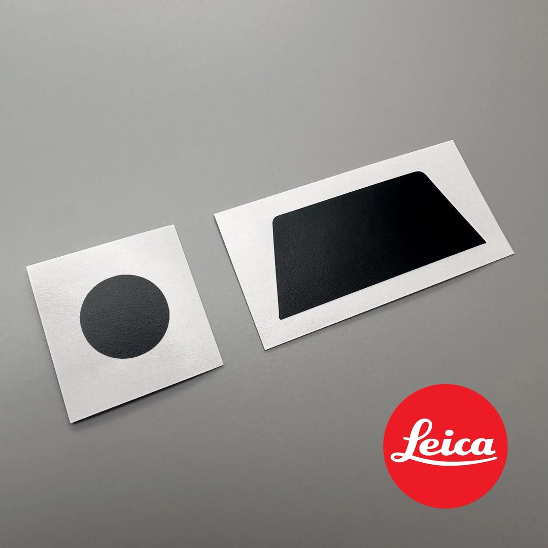 Leica SL2 Dot & Text Trapezoid Shape Premium Logo Cover up Vinyl ...