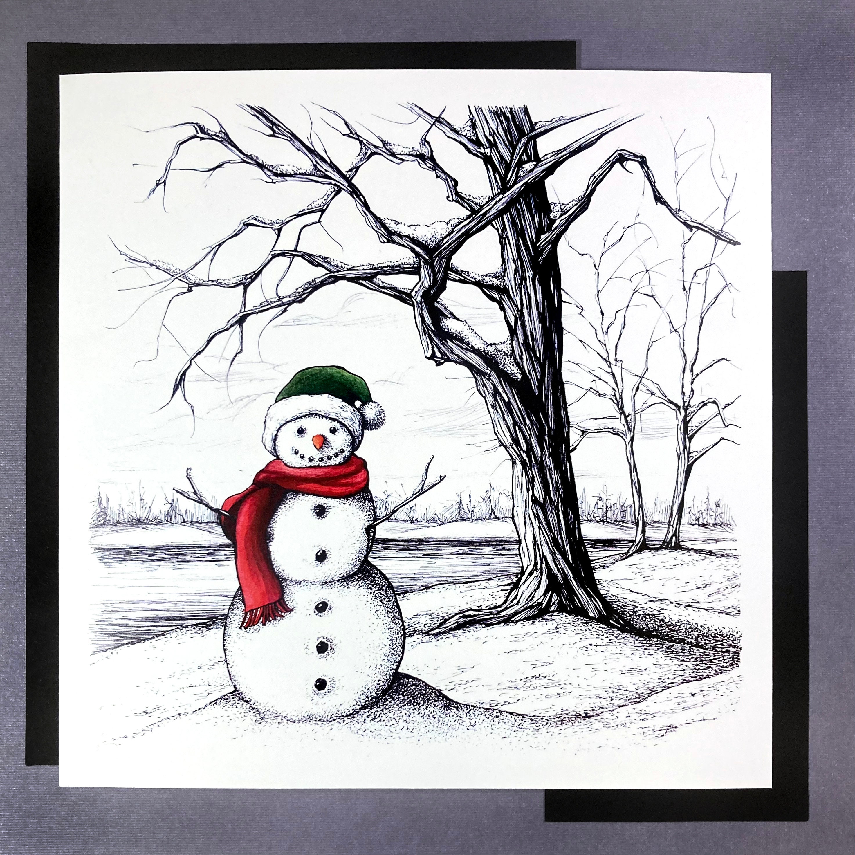 The Snowman Drawing