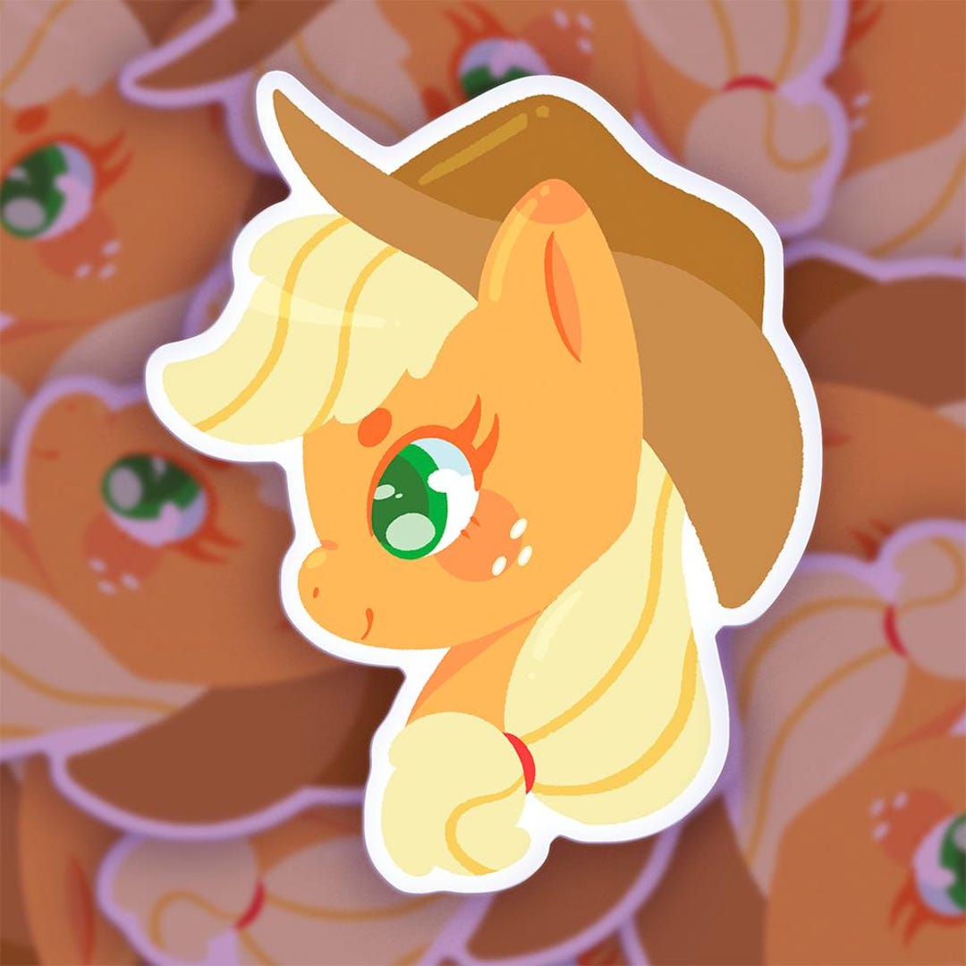 MLP Sticker Applejack - Etsy