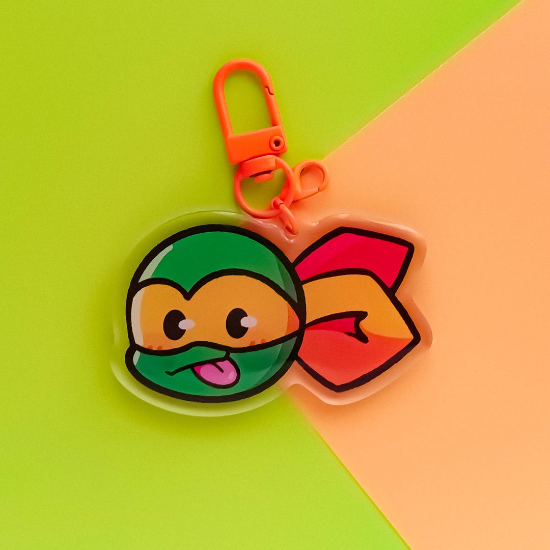 ROTTMNT Keychain - Mikey - Etsy