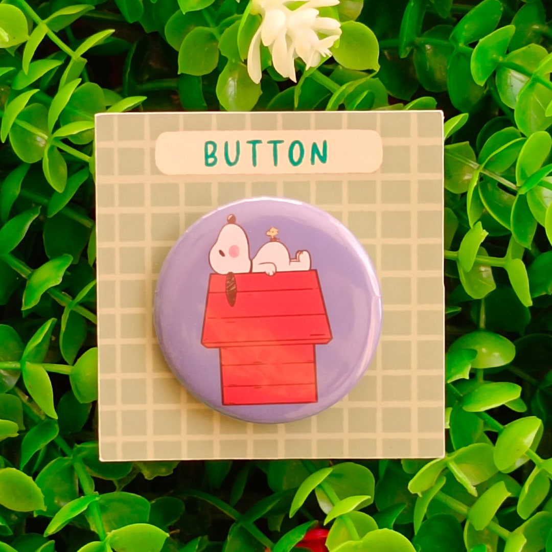 Snoopy 1.5 Inch Button - Etsy