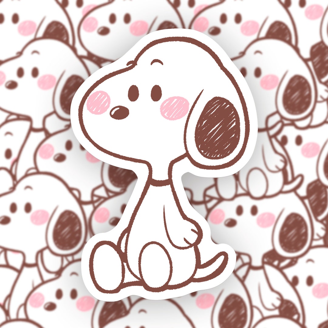 Sticker Snoopy - Etsy