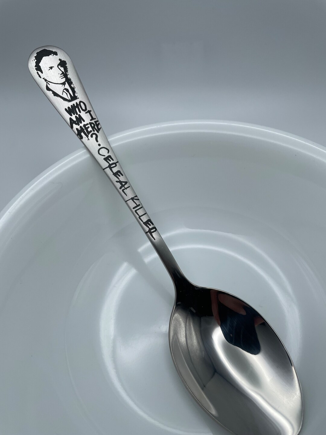 Cereal Killer Spoon, the Stepfather 1987 Etched Stainless Steel - Etsy