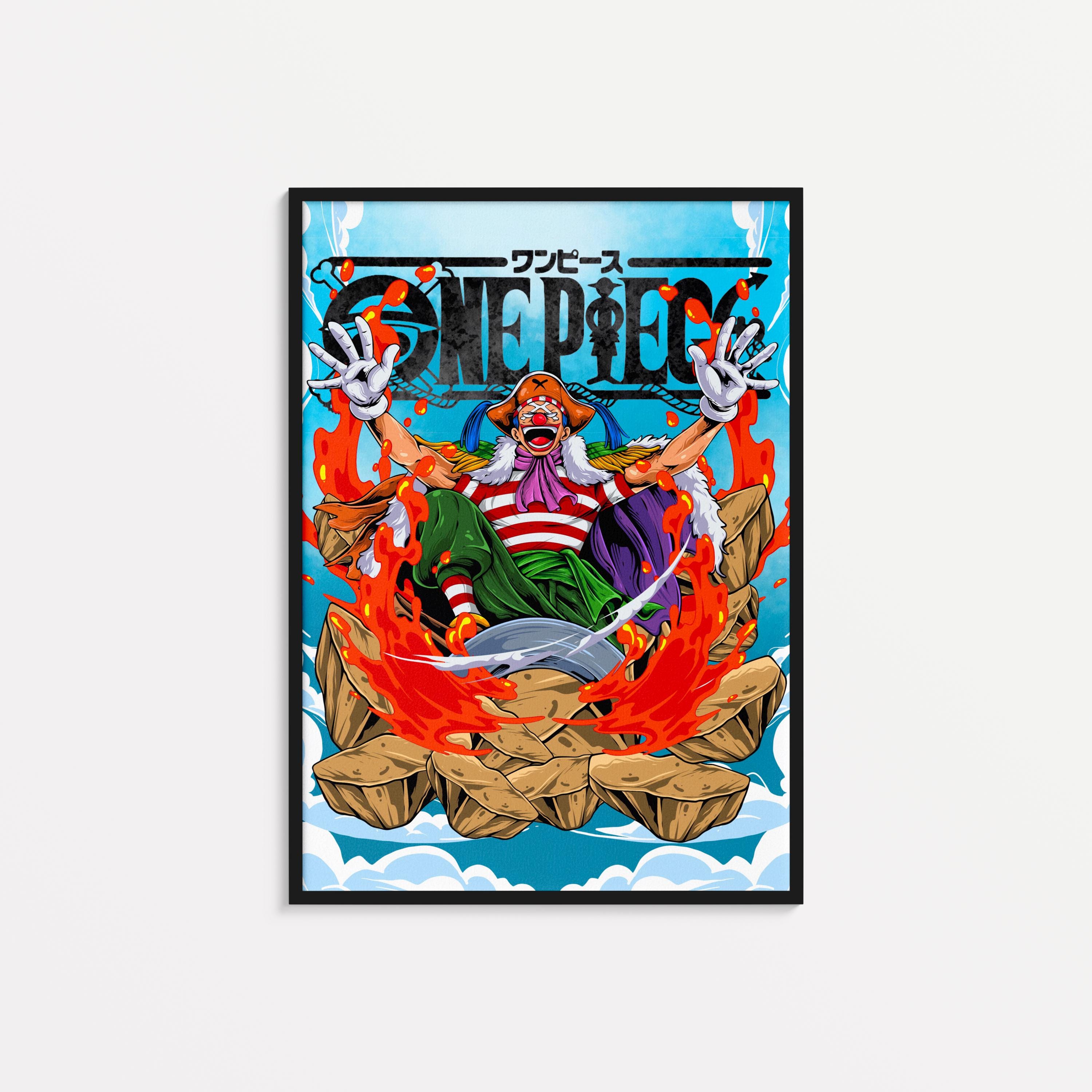One Piece Poster, Anime Poster, Buggy the Star Clown Poster, Manga ...
