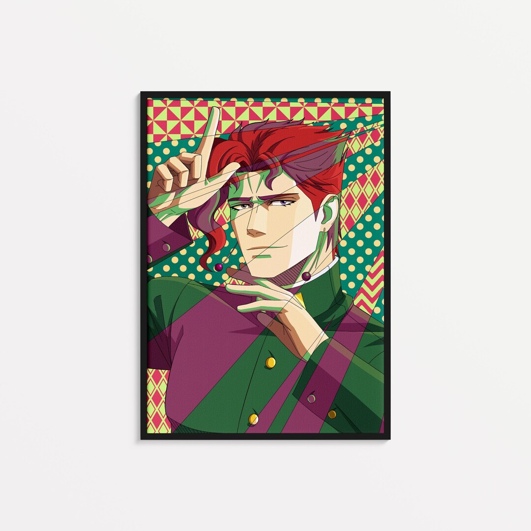 Jojo's Bizarre Adventure Poster, Anime Poster, Noriaki Kakyoin Poster ...
