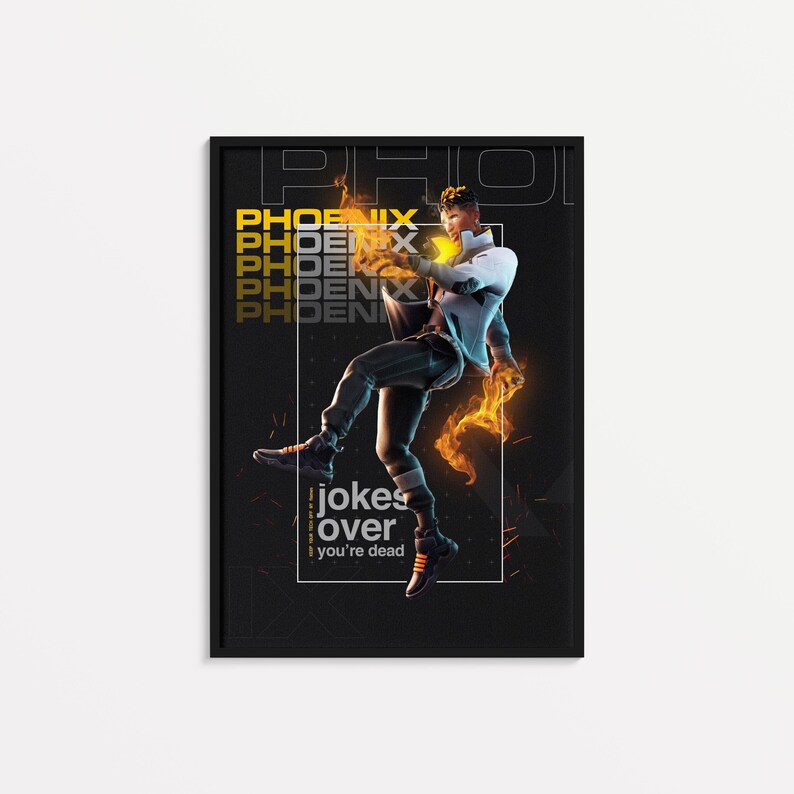 Valorant Phoenix Poster, Valorant Print, Gaming Poster, Valorant Poster ...