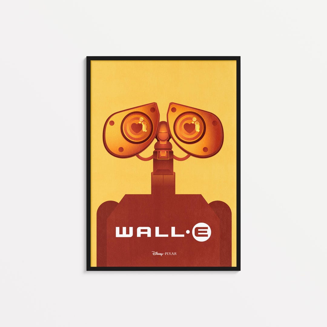 Wall-e Poster, Pixar Movie Poster, Wall-e Movie Poster, Disney Poster ...