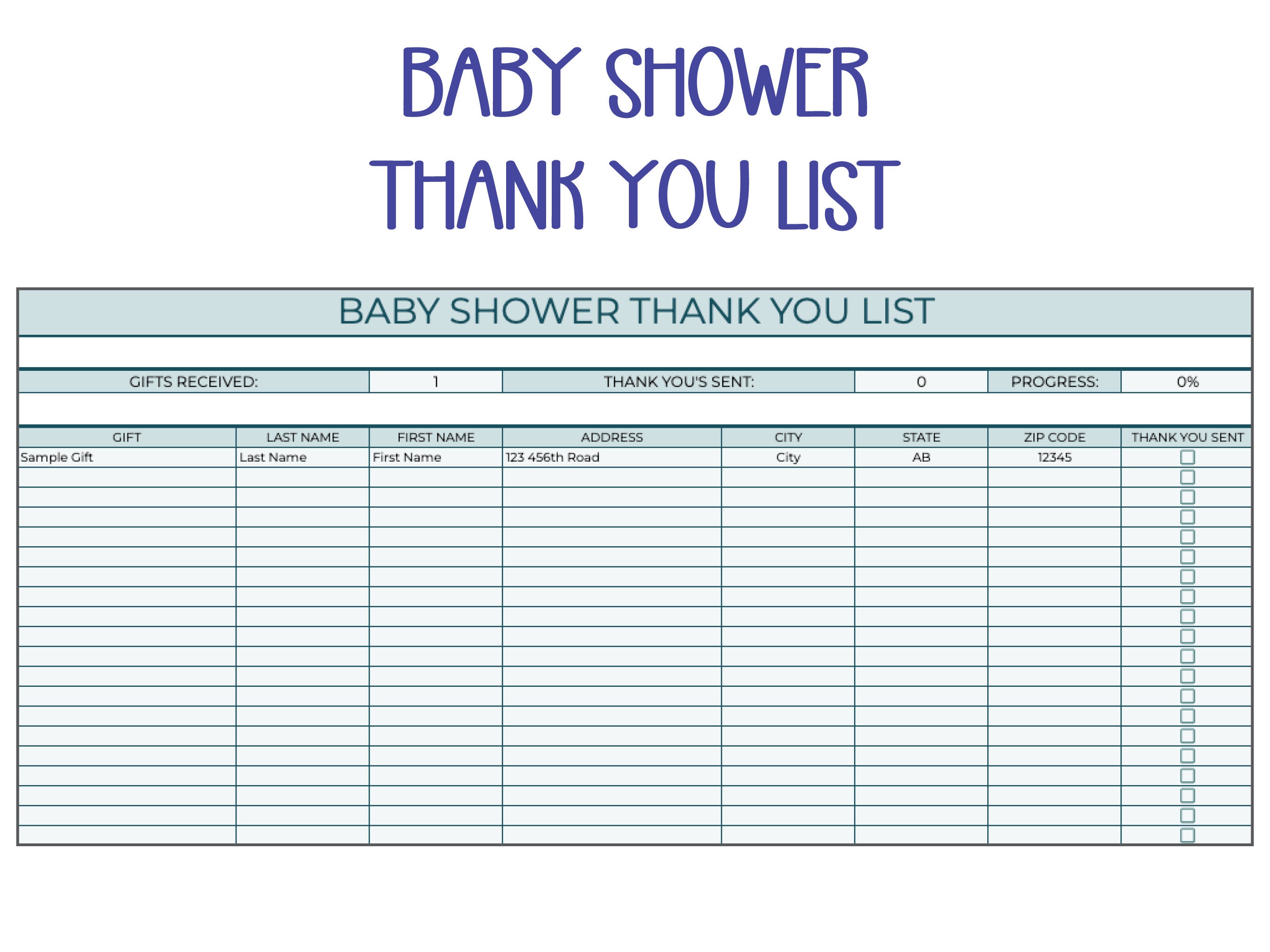 The Ultimate Baby Bundle | Google Sheets Spreadsheet Template Download ...