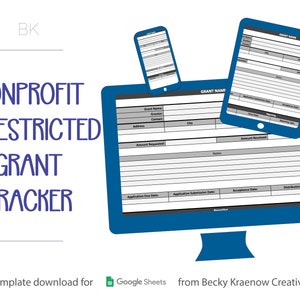 Nonprofit Unrestricted Grant Tracker | Google Sheets Spreadsheet ...