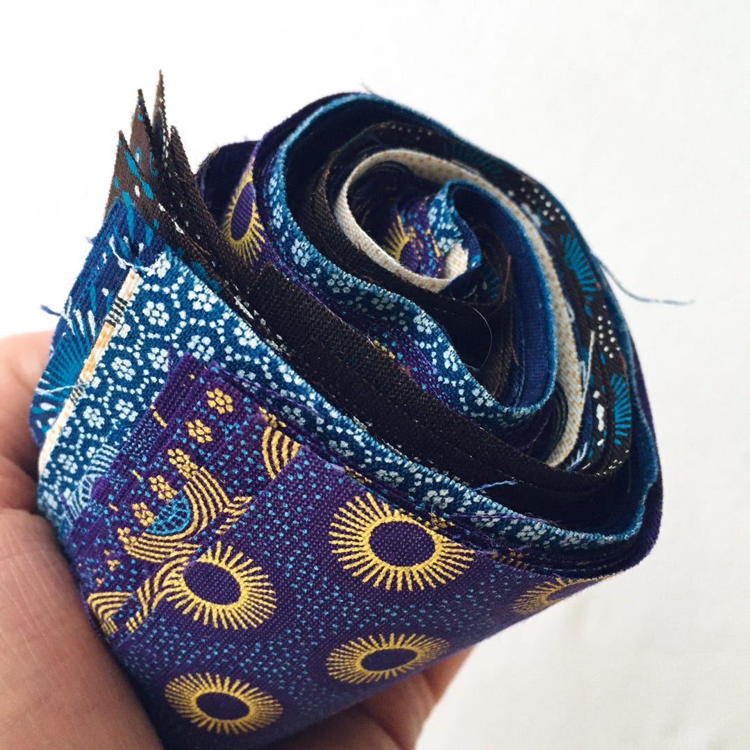 Shweshwe Fabric Quilting Strip Roll, Scrappy Quilt Fabric, Fabric ...
