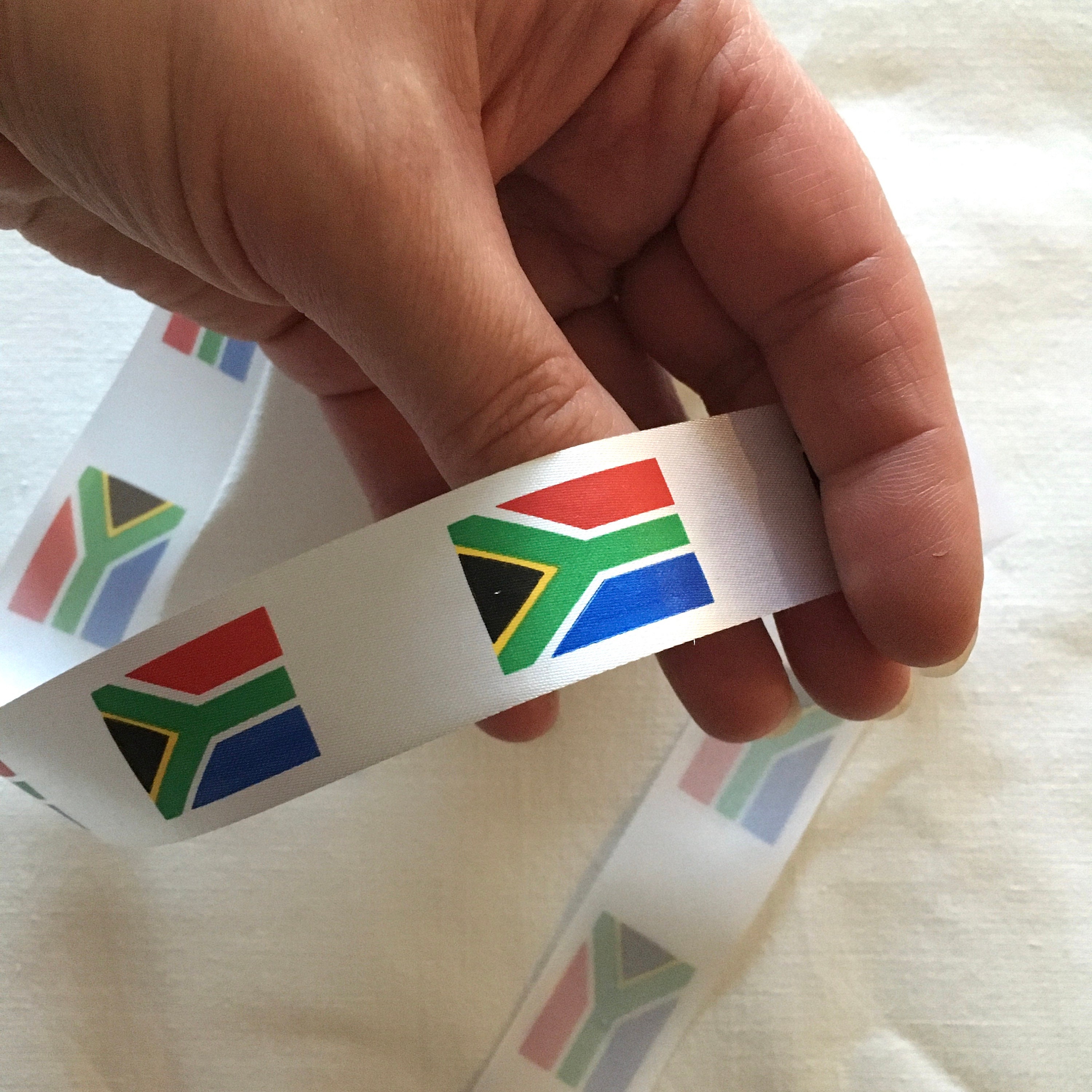South African Ribbon South Africa Flag Theme Ribbon With - Etsy