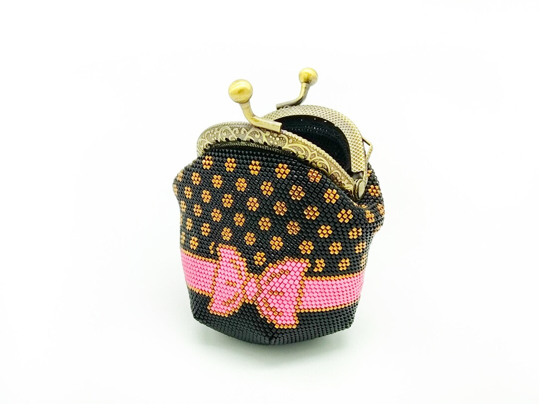 How to Make Beaded Bags Beaded Mini Purse Pattern Crochet Coin Purse ...