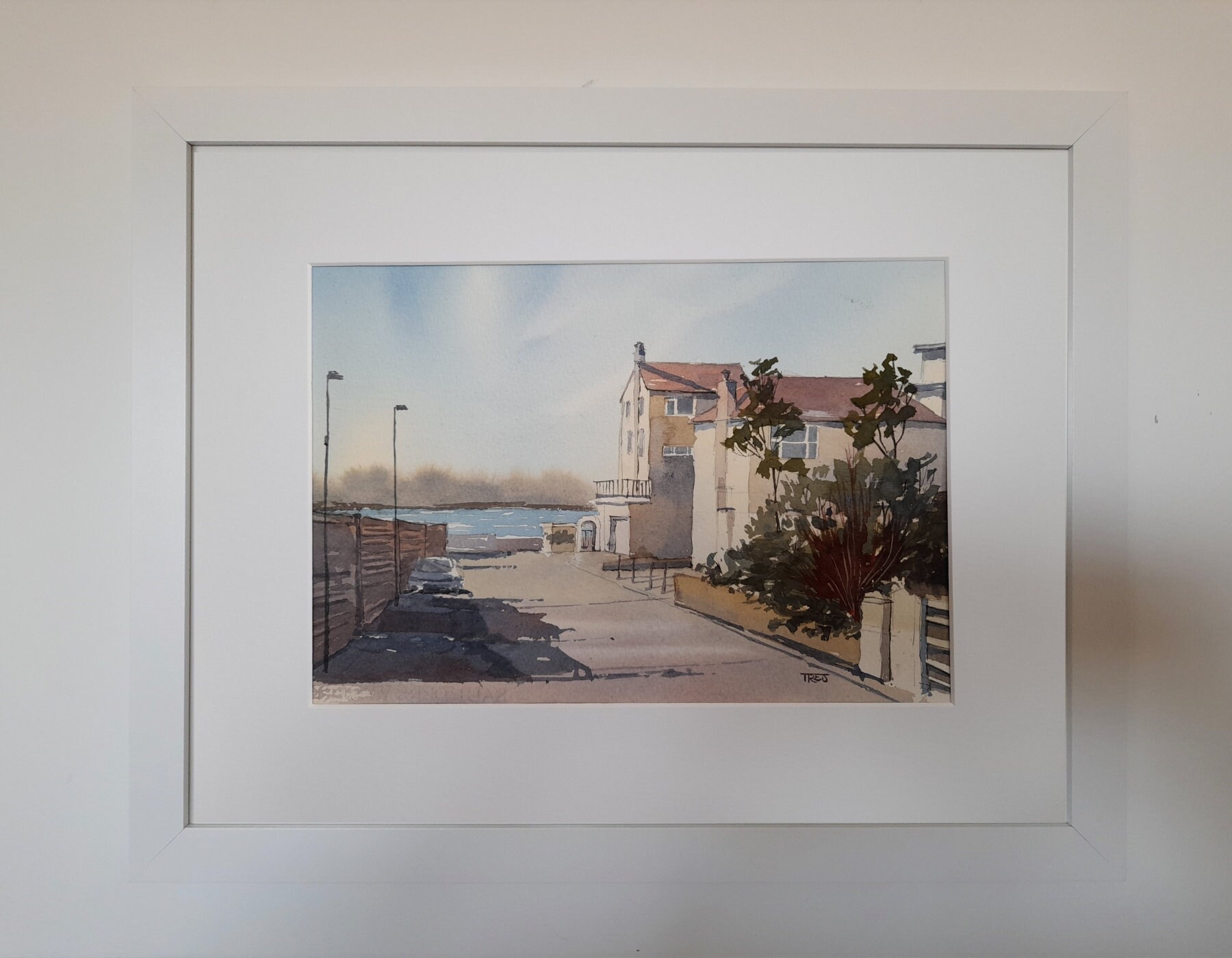 Original Watercolour Landscape Painting, Abstract Seascape Art, Poole ...