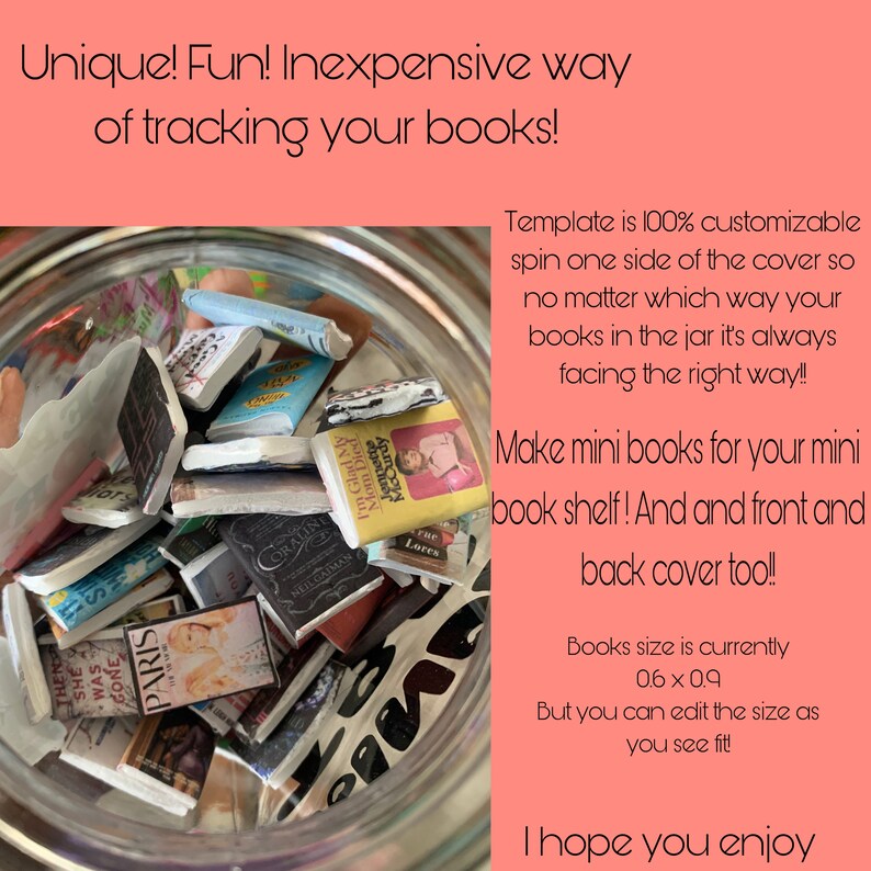 Mini Book Covers Mini Book Template Canva Template Printable PDF Mini ...