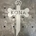 Pet Cross Personalized Sign, Dog Cross Metal Yard Art, Dog Memorial ...