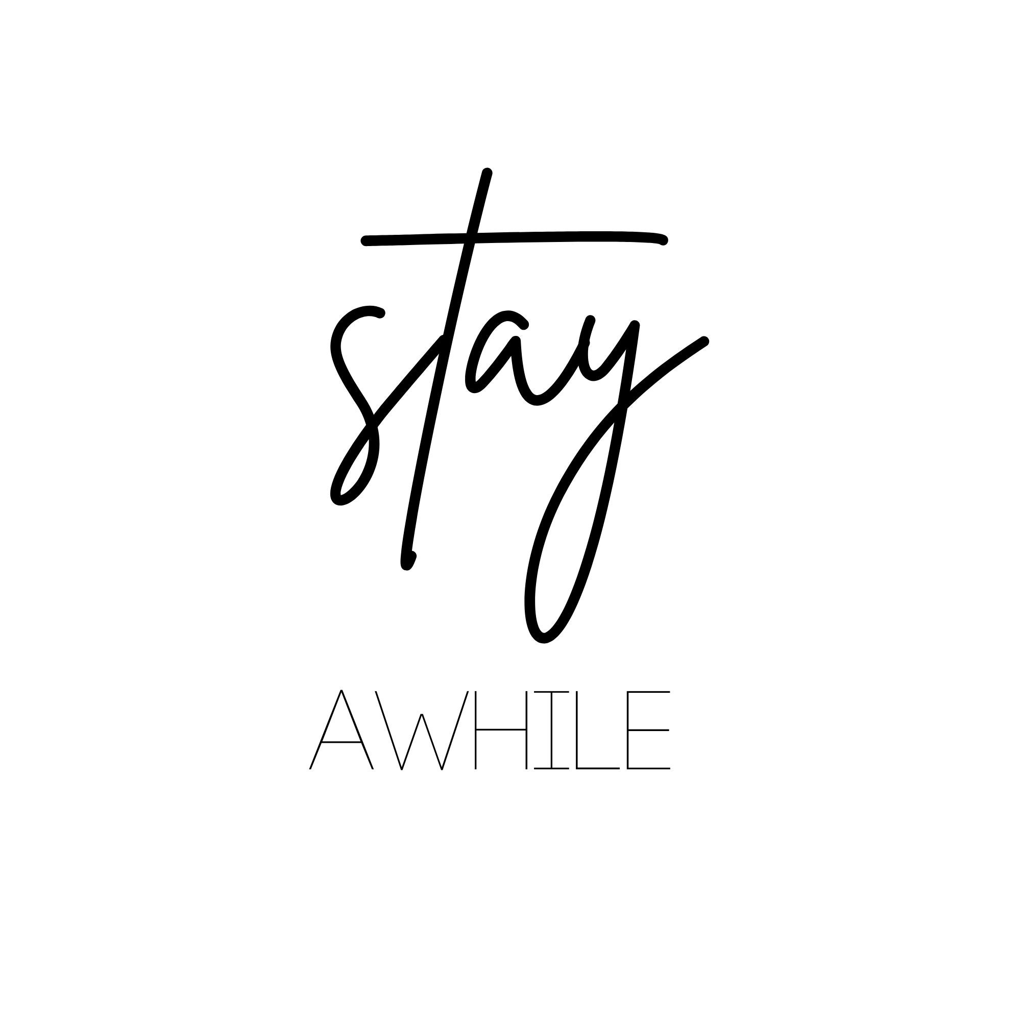 Get Cozy Stay Awhile Printable Art Set of 2 Prints Guest Room - Etsy UK