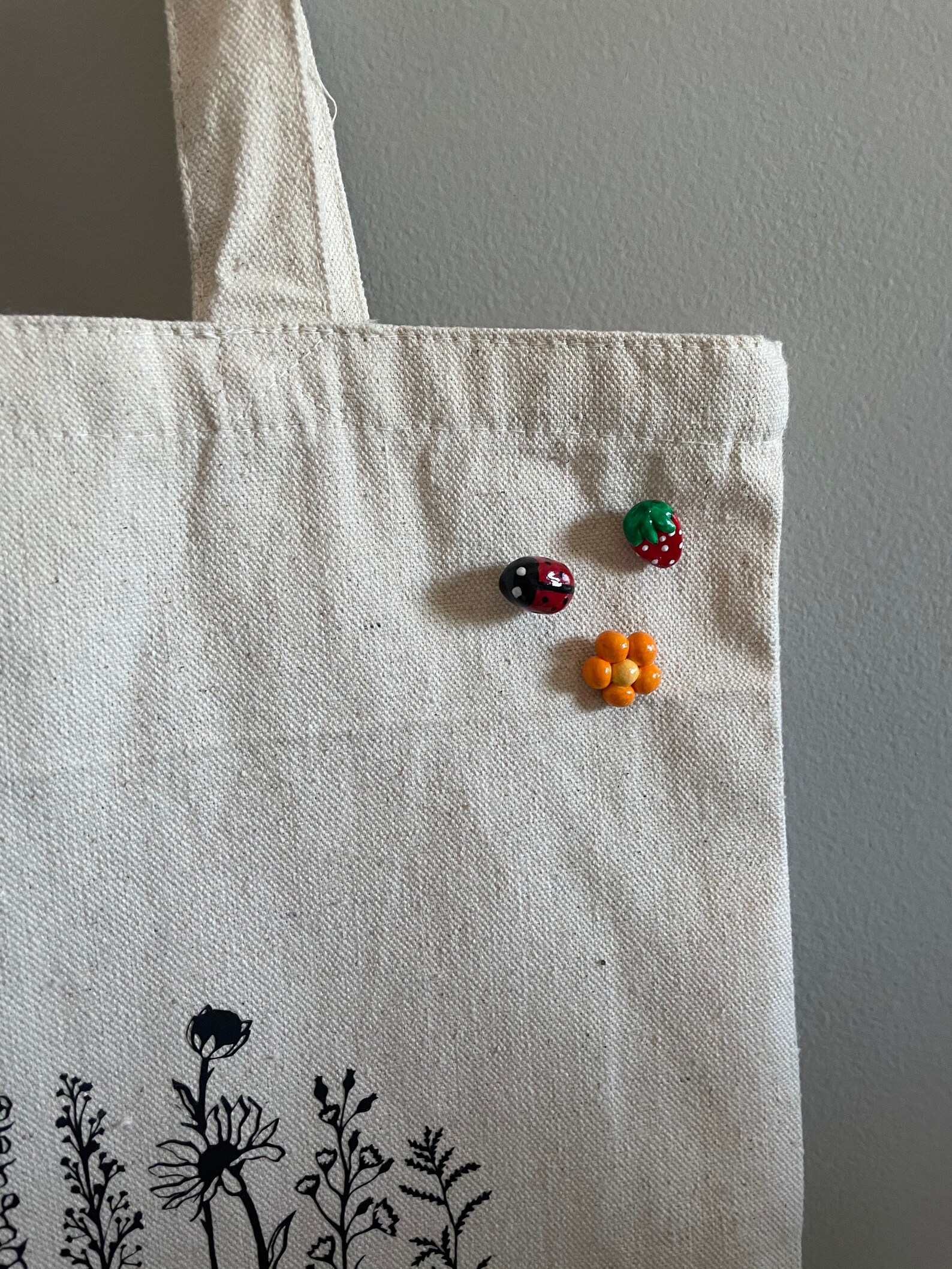 Orange Flower Pin // Handmade Clay Pin Cute Clay Pin Polymer - Etsy