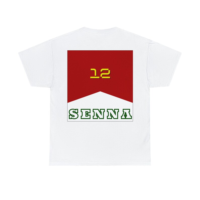 F1 Back Print Ayrton Senna Cotton T-shirt - Etsy