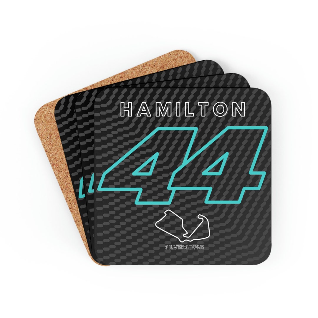 F1 Lewis Hamilton Inspired 4 Piece Cork Coaster Set - Etsy