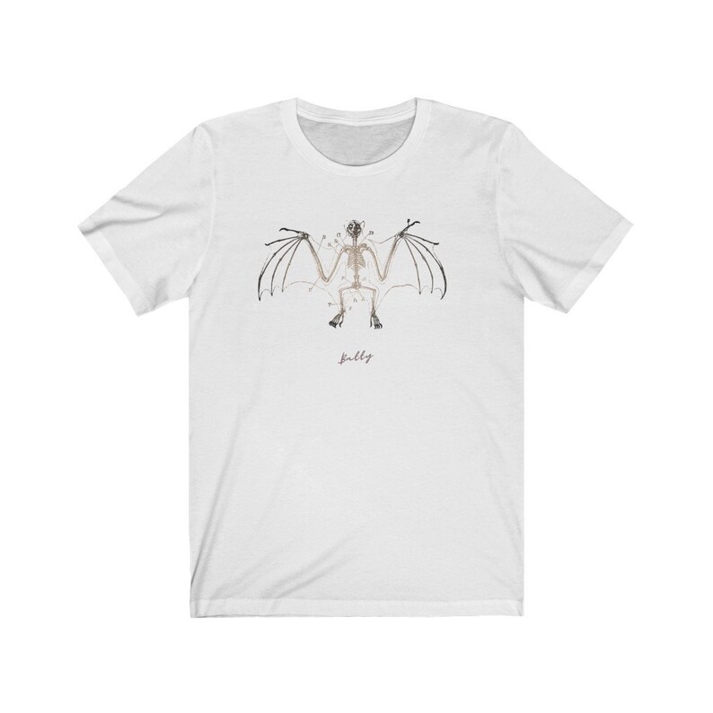 Batty Bat Anatomical Skeleton T-shirt | Vintage Bat Print Shirt Nature ...