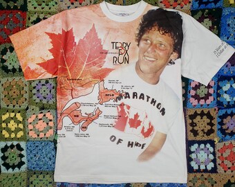 Terry Fox Shirt - Etsy