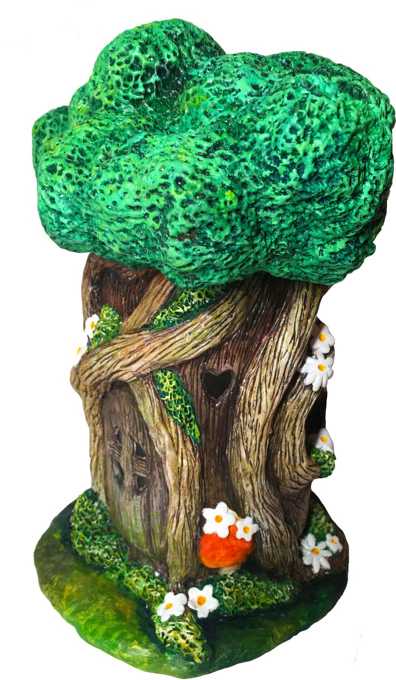 Air Dry Clay Fairy House, Treehouse - Etsy