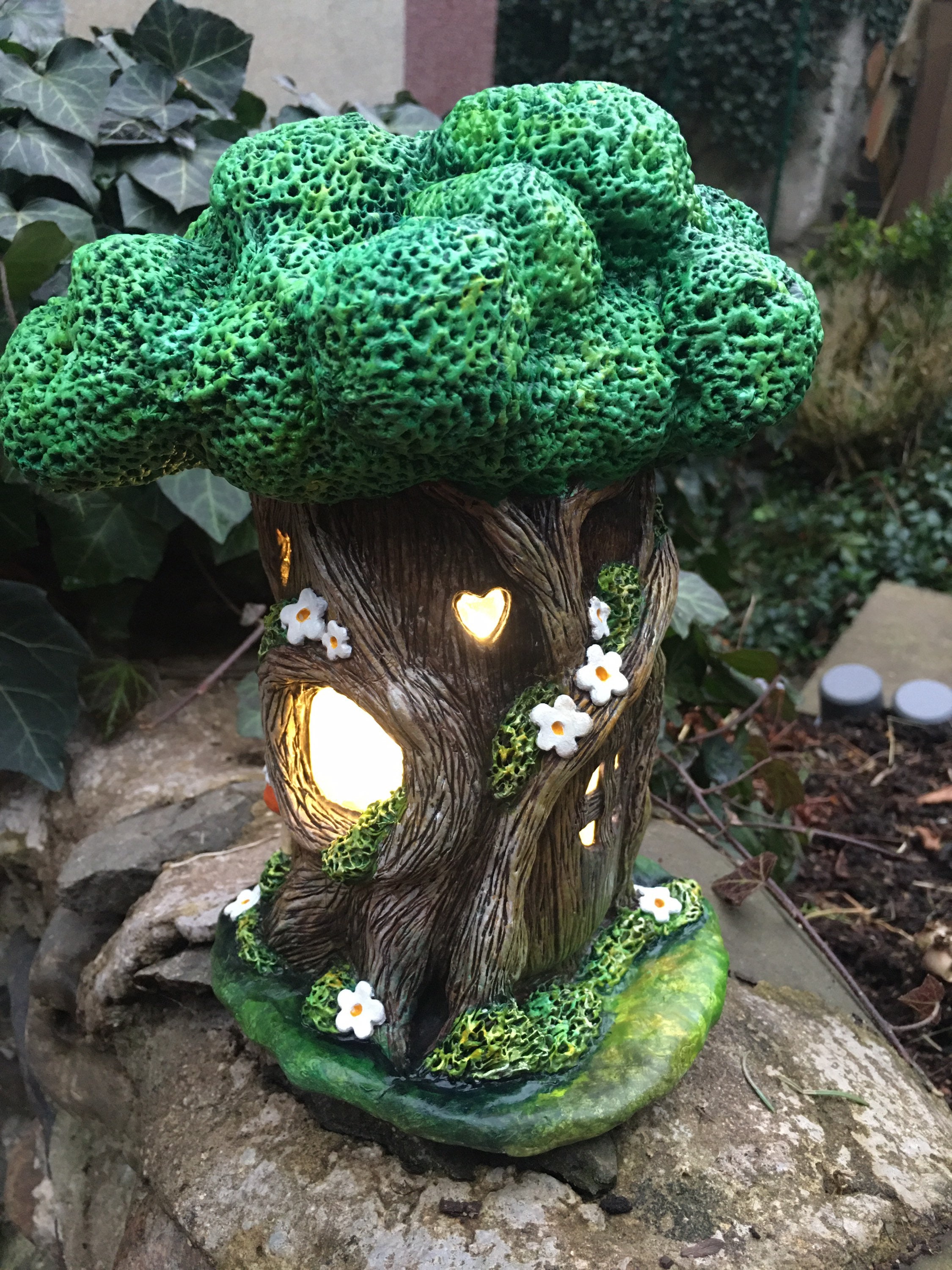 Air Dry Clay Fairy House, Treehouse - Etsy