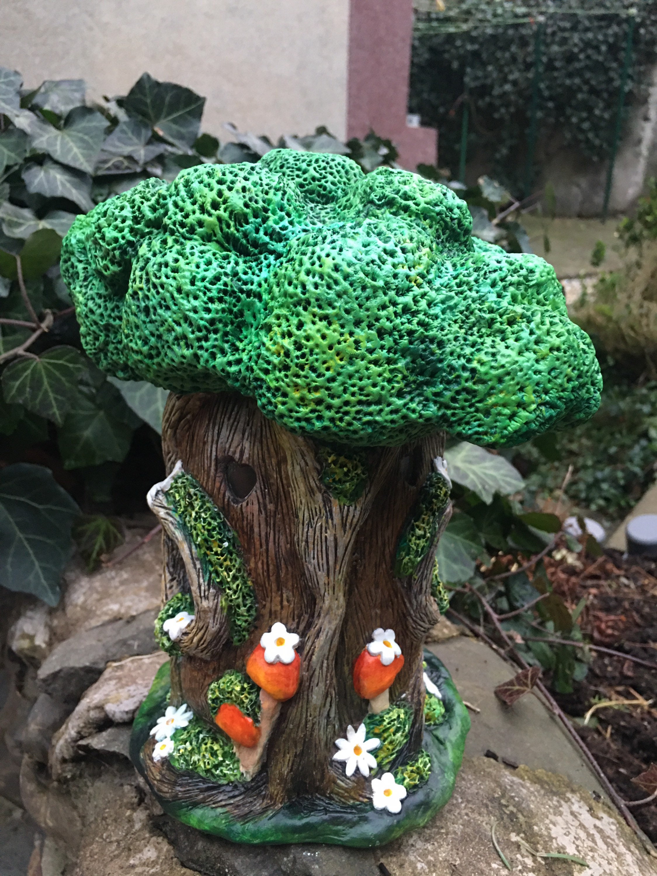 Air Dry Clay Fairy House, Treehouse - Etsy