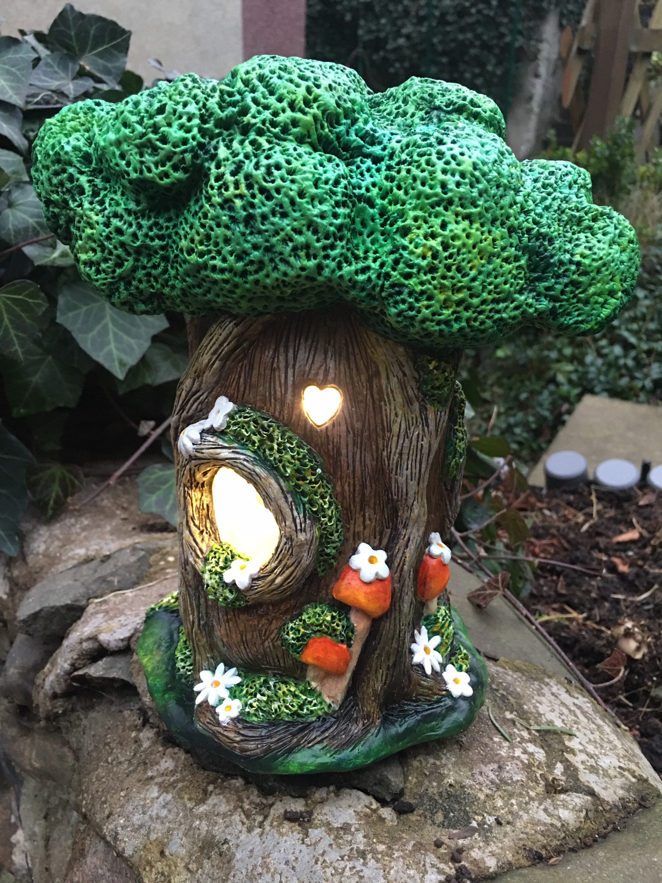 Air Dry Clay Fairy House, Treehouse - Etsy