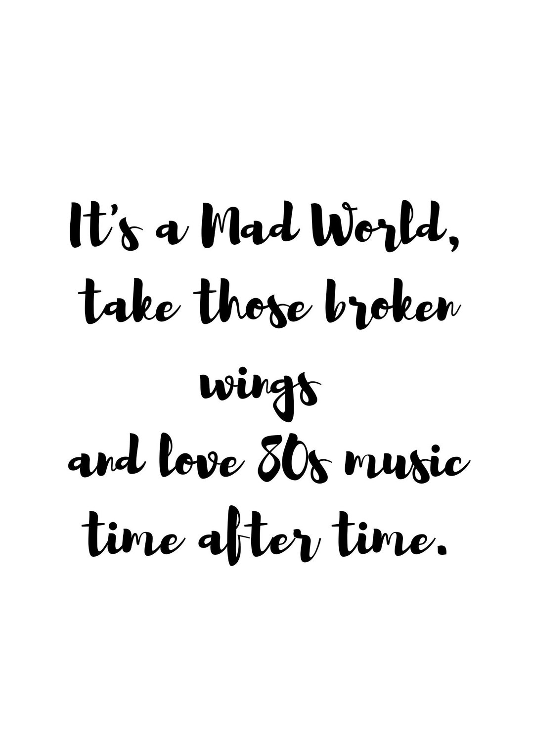1980s Music Nostalgia Poster. A4 PDF and PNG File. - Etsy