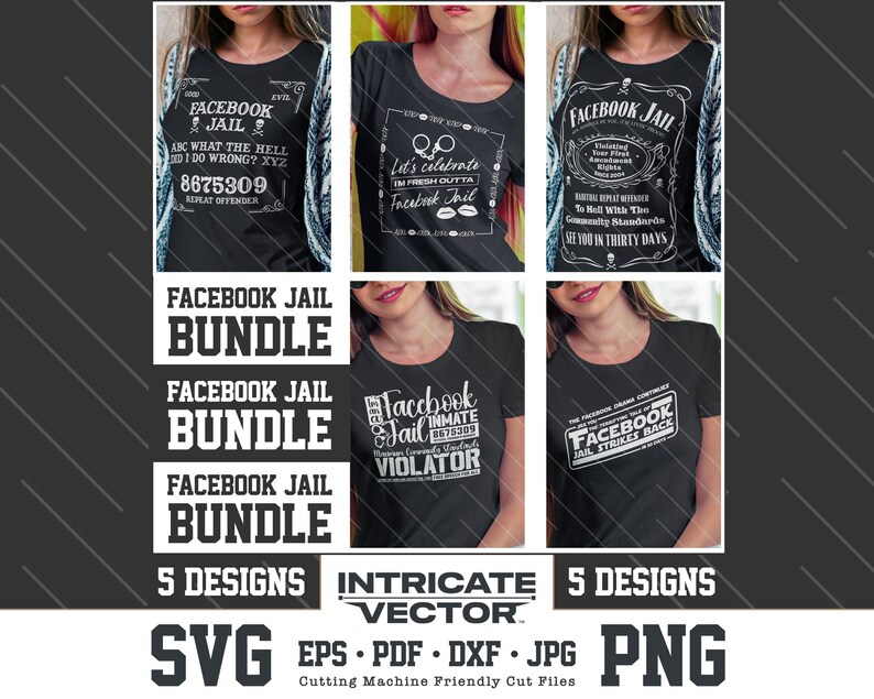 Facebook Jail SVG Bundle Hilarious Funny Comedy Cute Social - Etsy ...