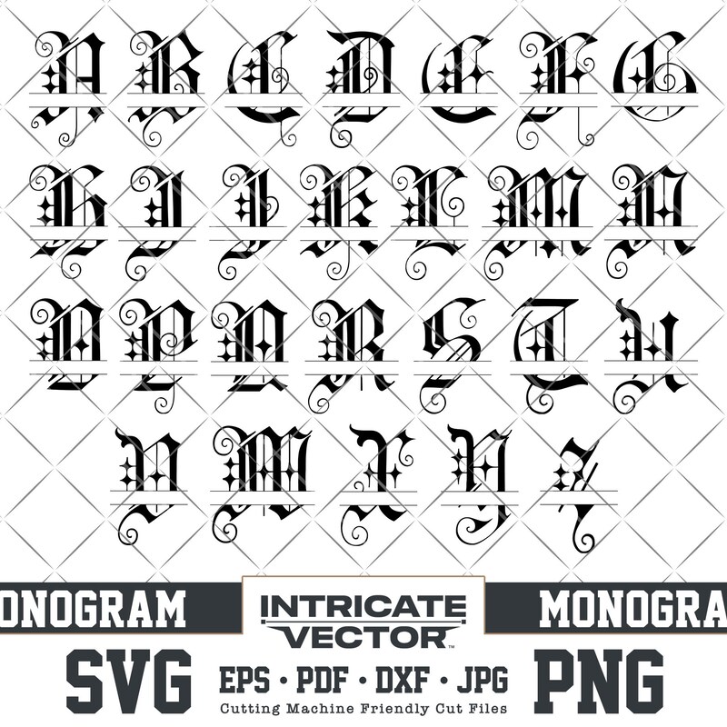 Medieval Alphabet - Etsy