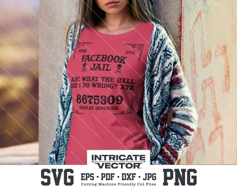 Facebook Jail Ouija Board SVG Instant Download Cut Files for Cricut ...