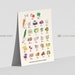 Printable Alphabet With Fruits & Vegetables, Educational Alphabet ...