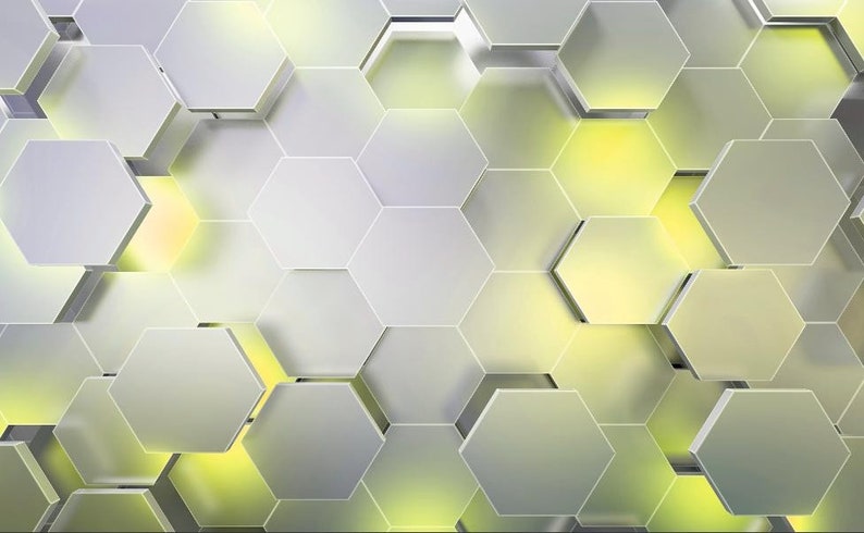 3D Geometric Shapes Wallpaper Mural Peel&stick Abstract - Etsy