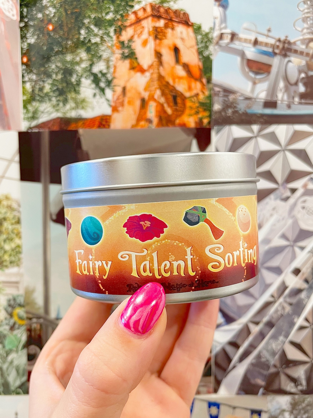 Fairy Talent Sorting Candle, Wild Peach Poppies Scented, Wood Wick ...